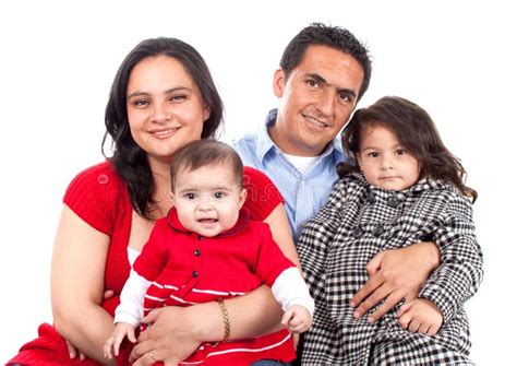 Familia Joven Feliz Hermosa Foto De Archivo Imagen De Muchachas Latino