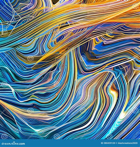 An Abstract Representation Of The Human Mind With Swirling Thoughts