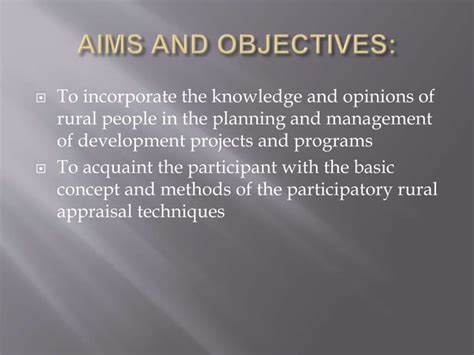 Rapid Rural Appraisal And Participatory Rural Appraisal PPTX