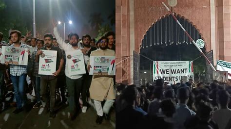 Amu And Jmi Students Rally In Solidarity With Palestine Amid Ongoing