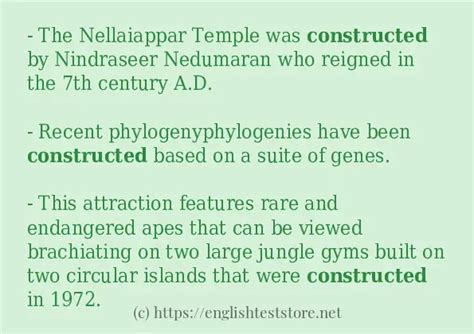 Constructed Use In Sentences Englishteststore Blog