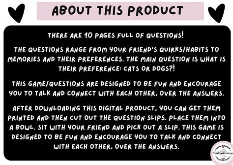 100 How Well Do You Know Your Friend Questionsdigital Cards Printable