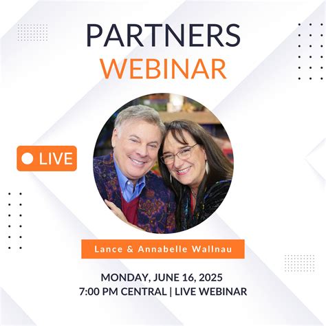 Lance Wallnau Our Next Exclusive Live Partners Webinar Facebook