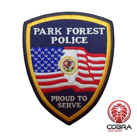 Park Forest Police Embroidered Patch Sew On