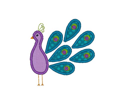 Peacock Applique Design