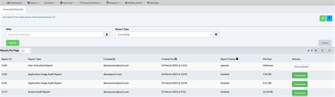 system audit report