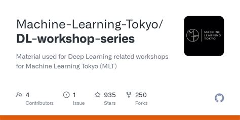 Github Machine Learning Tokyo Dl Workshop Series Material Used For