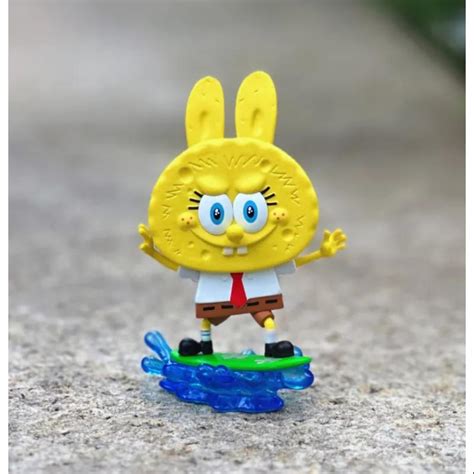 Labubu The Monsters X Spongebob Series Surfing Toysez