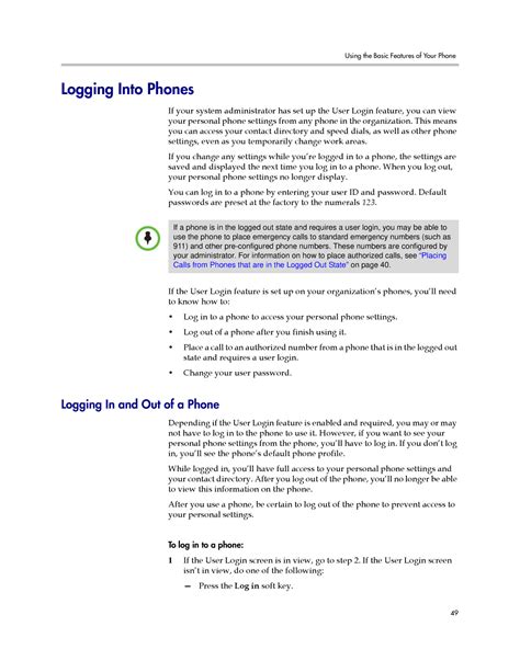 Logging Into Phones Logging In And Out Of A Phone Polycom Ip 450