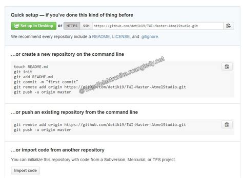 Membuat Remote Repository Di Github Embeddednesia