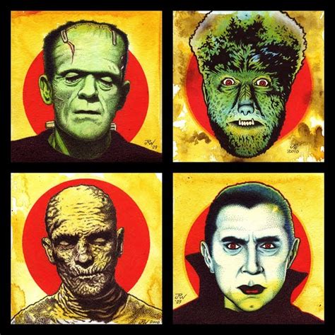 Jrs Fun House Universal Monsters Universal Monsters Art Horror