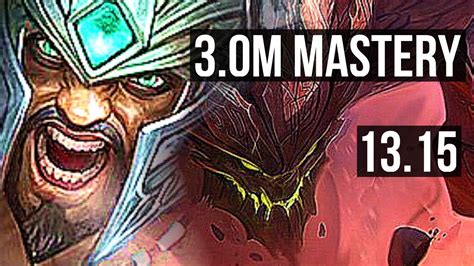 TRYNDAMERE Vs MALPHITE TOP 3 0M Mastery 8 1 6 6 Solo Kills