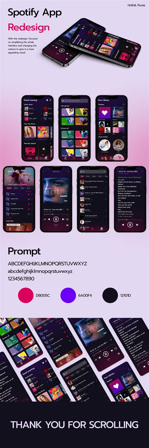 Spotify UI Redesign On Behance