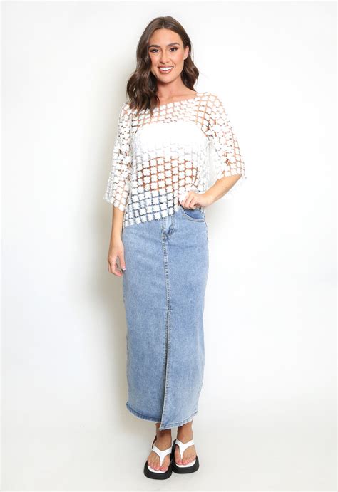 Laser Cut Crochet Top Buy Fashion Wholesale In The Uk