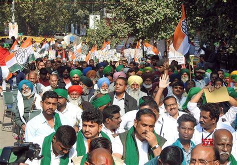 New Delhi All India Kisan Congress Members And Farmers Protest Against