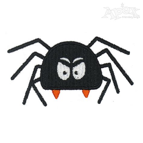Halloween Spider Embroidery Design Embroidery Apex Embroidery