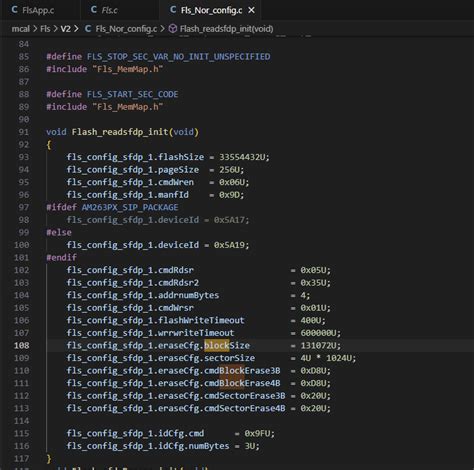 Am263p4 Q1 Rbl Is Not Copying Sbl To Ram When Flash Memory Erase Size Set To 64kbblock Erase
