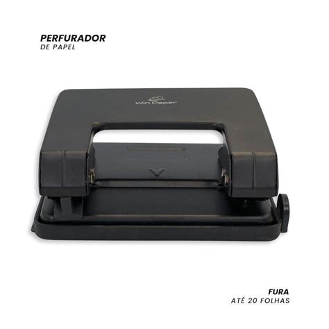 Perfurador De Papel De 2 Furos Para 20 Folhas Carrefour