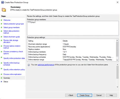 Create Vmware Data Protection Group Microsoft Azure Backup Server