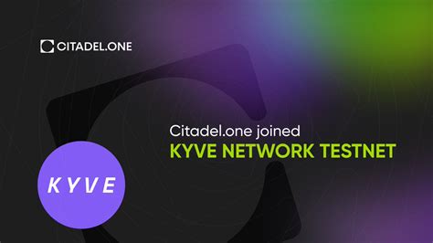 citadel one validator is live on the kyve testnet 🚀 r kyve
