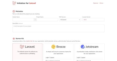 🚀 Initializer For Laravel A Quickstart Generator For Laravel Projects