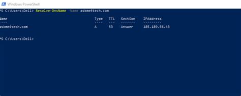 How To Resolve Hostname From Ip Address And Vice Versa With Powershell