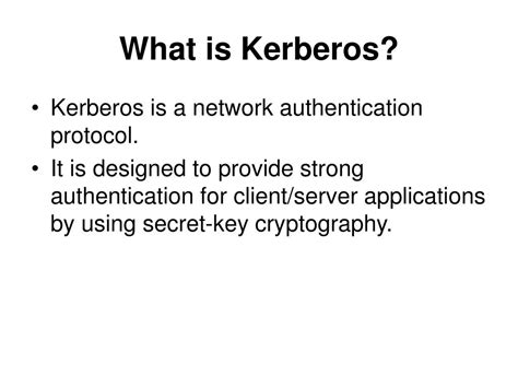 Ppt Introduction Of Kerberos Powerpoint Presentation Free Download Id5607796