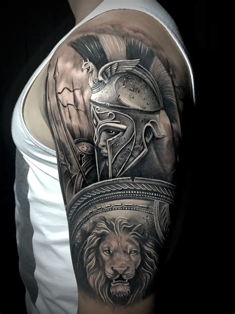The End Tattoo Warrior Tattoos Spartan Tattoo Armor Of God Tattoo