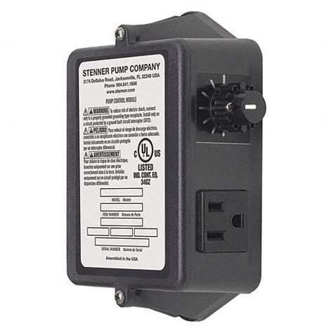 Stenner 10 Sec Max Pulse Duration 120v Ac Pump Control Module 35u597 Pcm10 Grainger