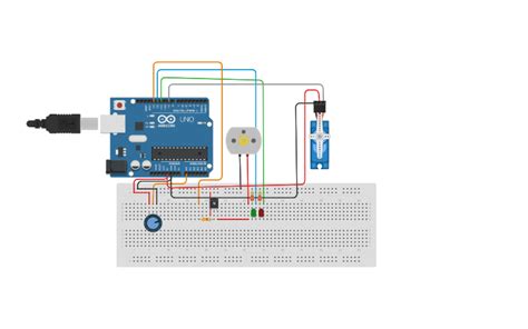 Circuit Design Automated Plant Watering System Tinkercad