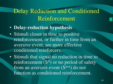 Ppt Notes For Exam 3 Begin Here… Chapter 10 Conditioned Reinforcement Powerpoint Presentation