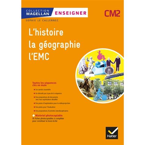 MAGELLAN ENSEIGNER HISTOIRE GEOGRAPHIE EMC CM2 ED 2019 GUIDE