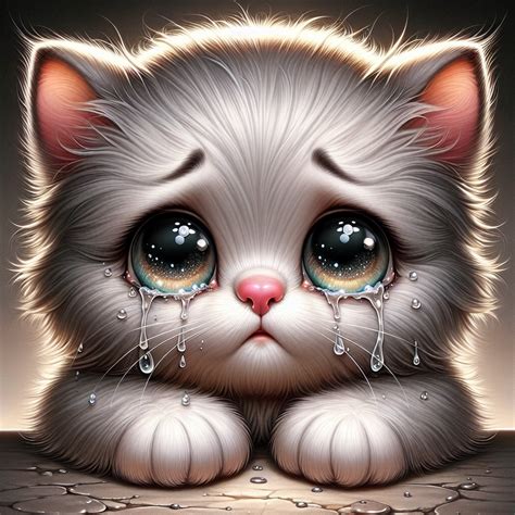 Sad Kitten Crying Blank Template Imgflip