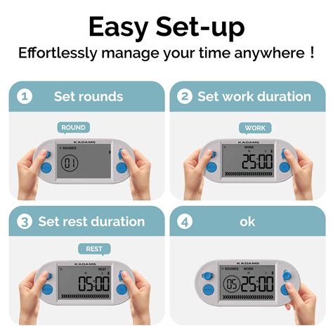 Kadams Pomodoro Productivity Timer Interval Countdown Timer With