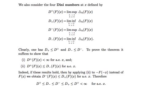derivatives proof that a continuous monotone function is a e