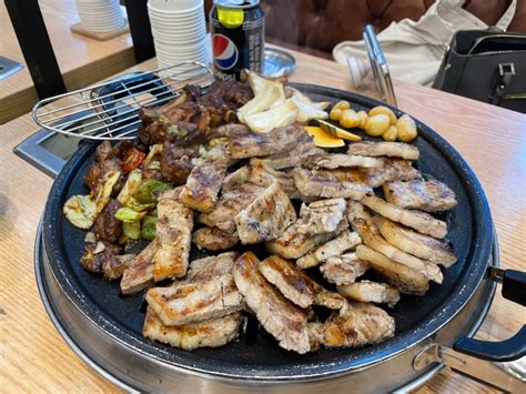 구로디지털단지맛집 정식당 숯불에 구운 돼지고기 모듬 한판 네이버 블로그