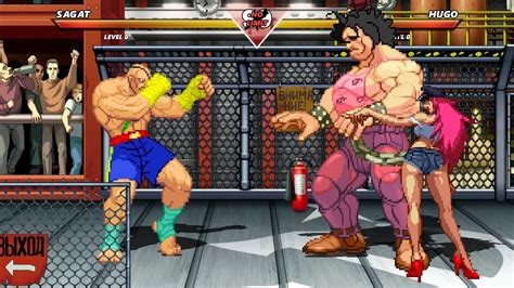 SAGAT Vs HUGO Highest Level Awesome Fight YouTube