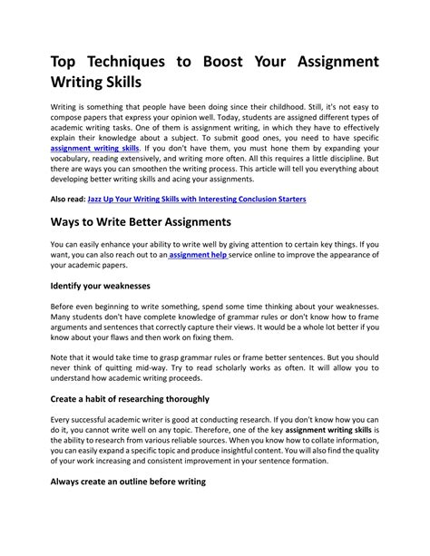 Ppt How To Expand Your Assignment Writing Skills Quickly Powerpoint