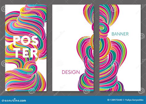 hand drawn fluid shape design artistic graphic element vector