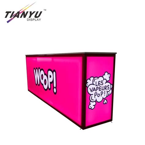 Exhibition Display Counter Design Promotion Counter Table Display