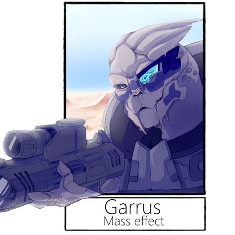 Old Garrus Drawing I Made For The 6 Fanarts Challenge Still Pretty