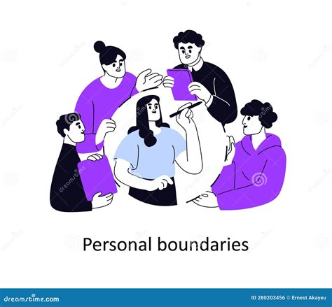 Private Space Violation And Protection Girl Outlines Boundaries Around Herself People