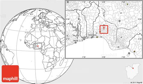 Blank Location Map Of Osogbo