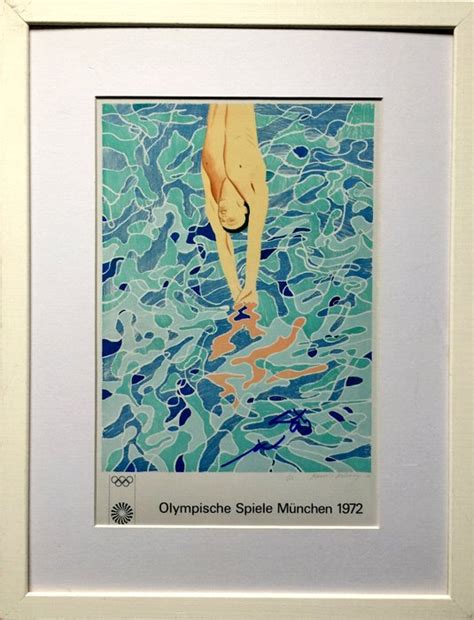 David Hockney Olympische Spiele Signed By Mark Catawiki