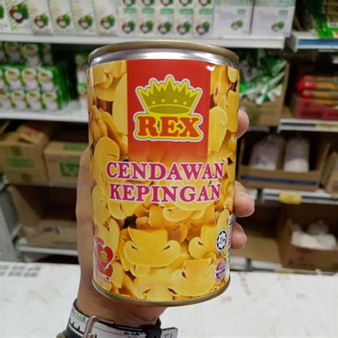 Rex Cendawan And Cendawan Kepingan Tin 425g Shopee Malaysia