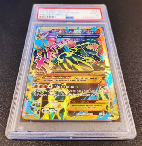 Mavin Primal Groudon Kyogre Mega M Rayquaza Ex Psa 9 Shiny 96 97 98