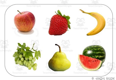 Core Semantics Mats Cards Fruits Pack By Teach Simple