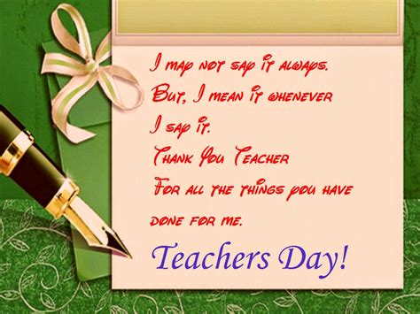 Good Wishes Messages Cards For Teachers Day Festival Chaska