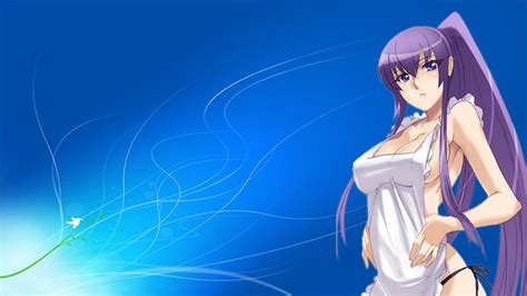 Fondos de pantalla ilustración Anime Chicas anime Fondo azul