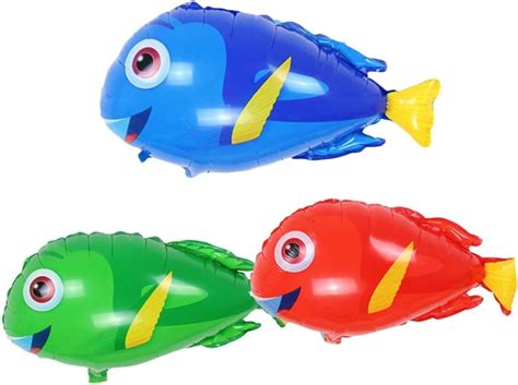 Amazon Jojofuny 魚 パーティー 風船 誕生日 パーティー 風船 海 人生 風船 アルミ ホイル 風船 誕生日 風船 結婚式